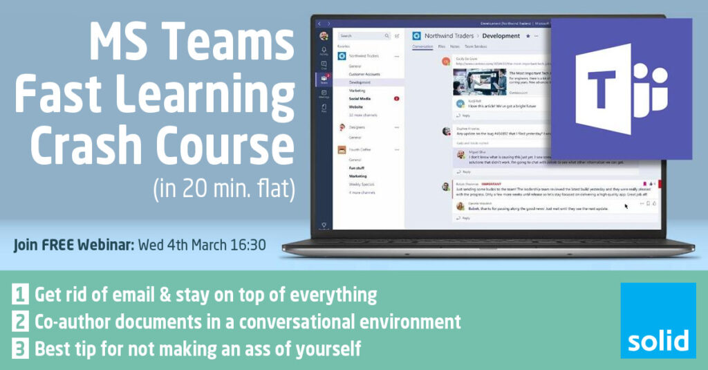 Microsoft Teams Crash Course, 4th March, 16:30 - IT Company in South ...
